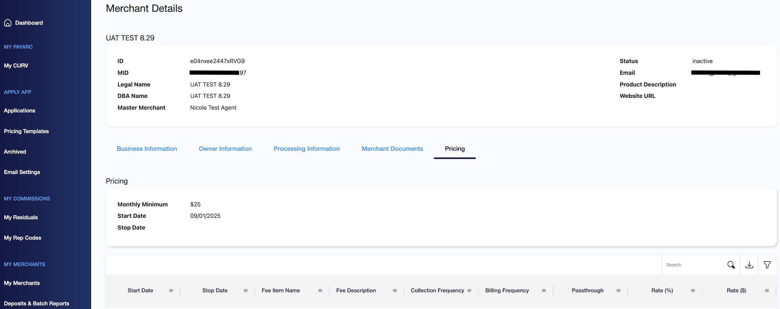 Partner Hub: Merchant Pricing Guide – Payarc